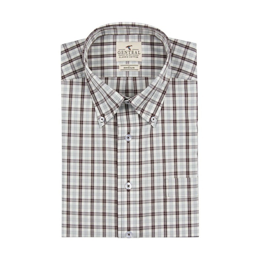 GenTeal- Java Taos Plaid Cotton Button-Up - Signature Stag Menswear