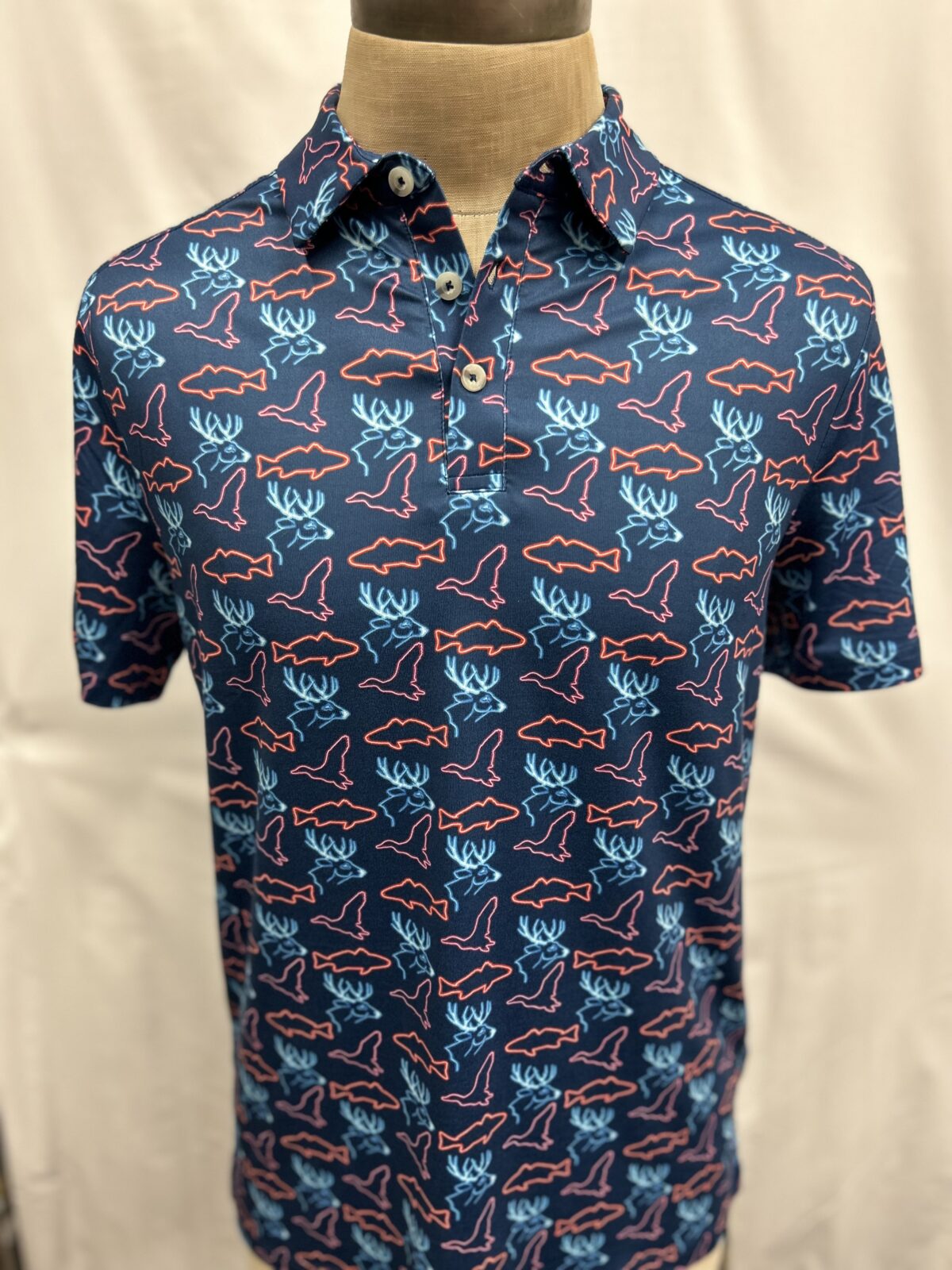 Burlebo-Performance Polo Neon Outdoors | Signature Stag